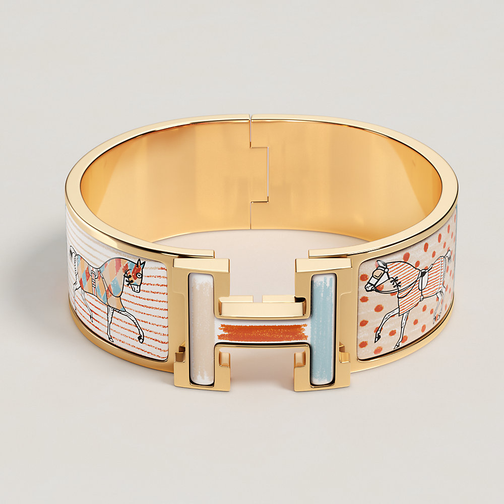 Armreif Clic Clac H Coloriages et Tenues de Jour - Beige | Hermès Deutschland